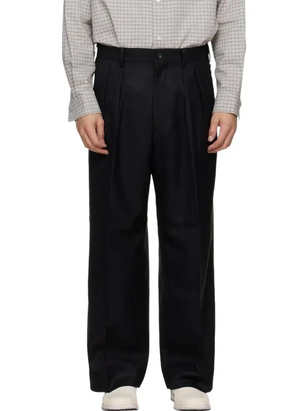 Comme Des Garçons Trousers With Belt Loops - Black