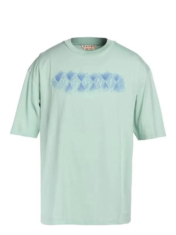 Marni Logo-print T-shirts - Green