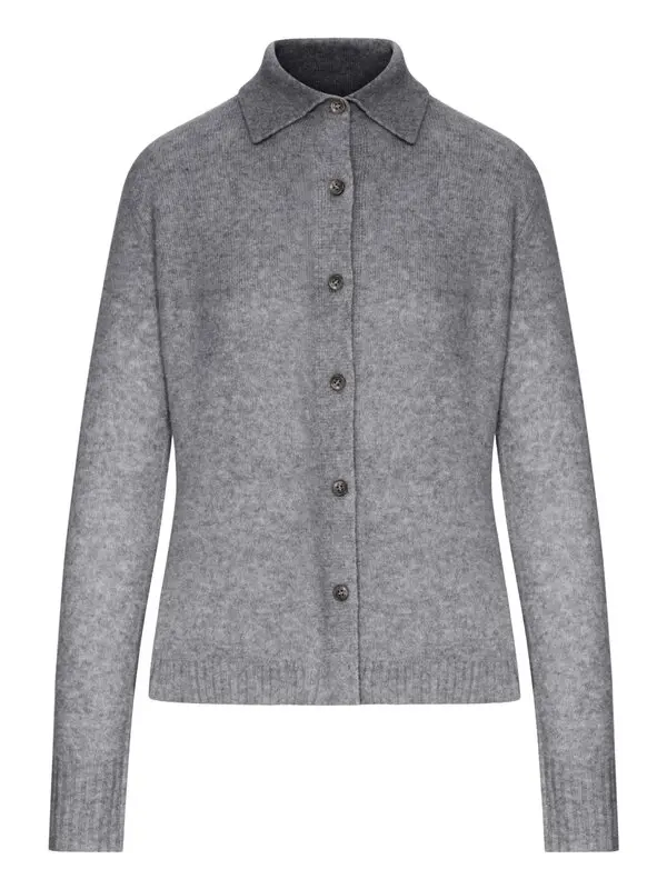 Max Mara Mxmdurante Shirt-cut Cardigan - Gray