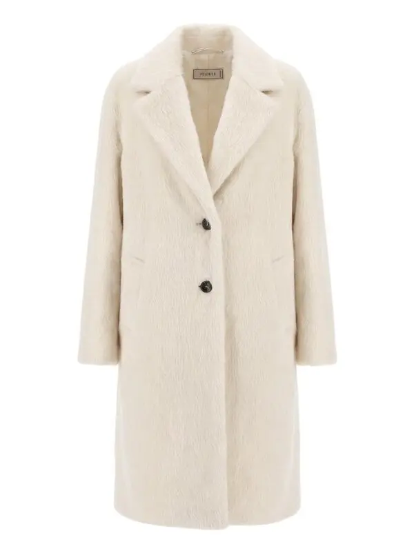 Peserico Faux-fur Single-breasted Coat - No