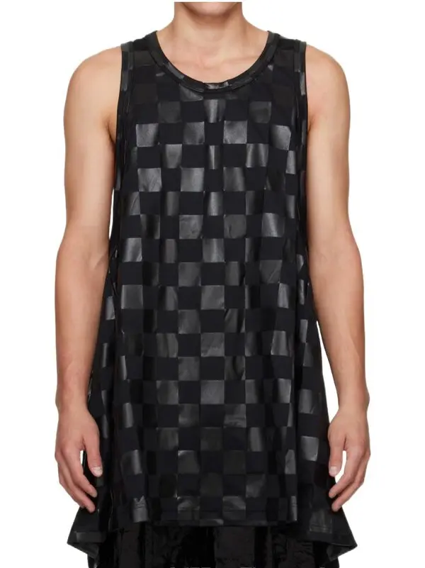 Comme Des Garçons Crew-neck Tank Top - Black