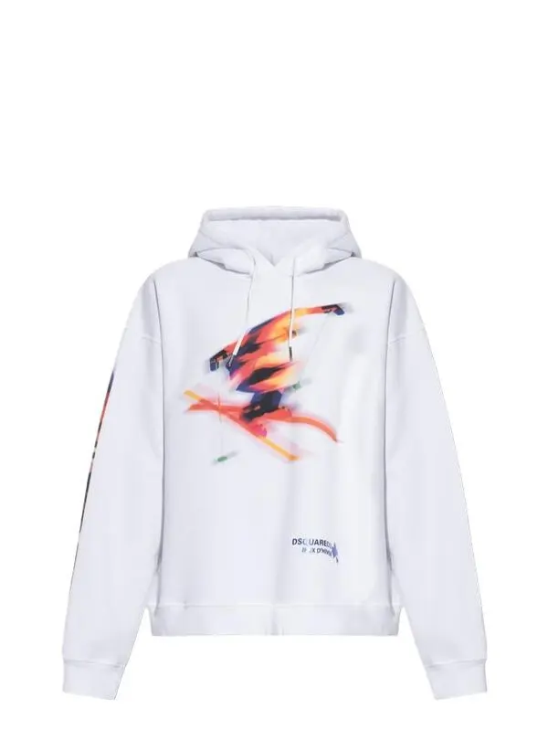 Dsquared2 Ski Print Hoodie - White