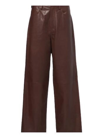 RÓHE Leather Wide-leg Pants - Red
