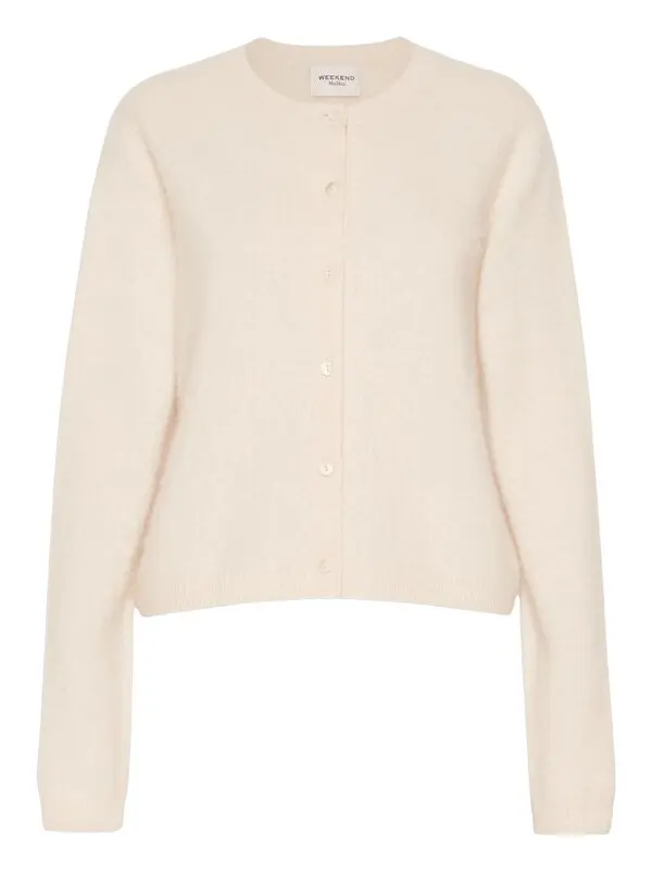 Max Mara Wkdesposto Buttoned Knitted Cardigan - Ice-blue