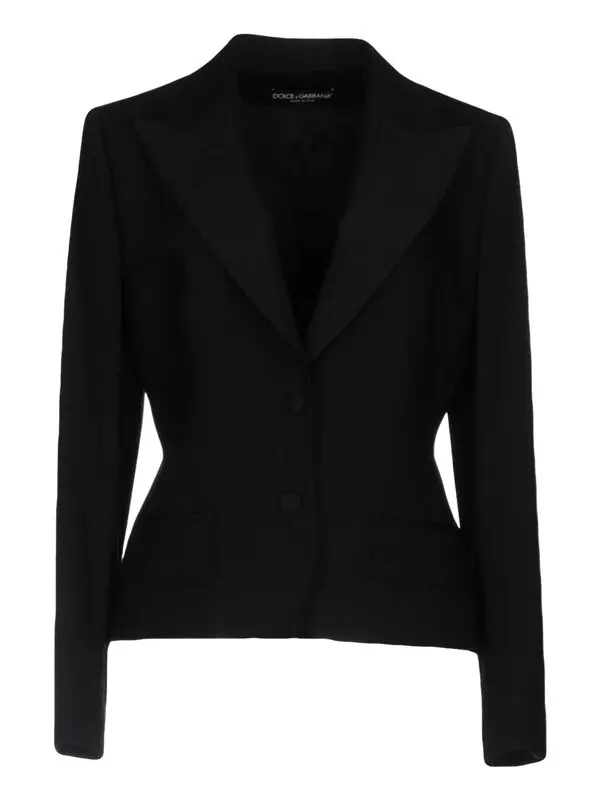 Dolce & Gabbana Long Sleeves Blazers - Black