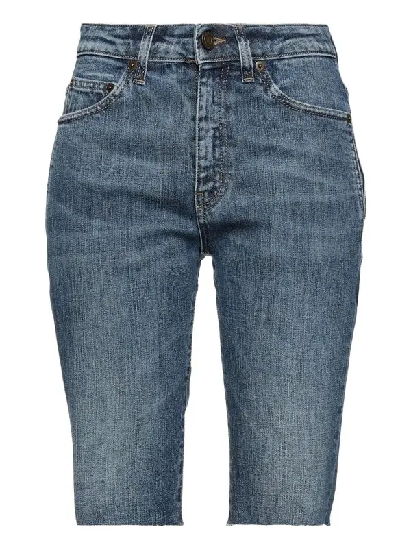 Saint Laurent Denim Shorts - Blue