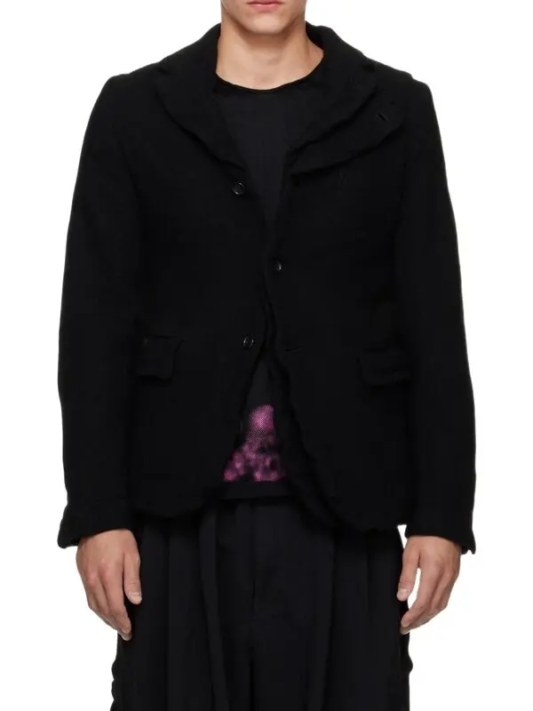 Comme Des Garçons Single-breasted Jacket - Black
