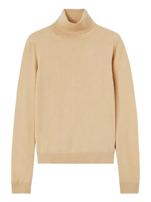 Loro Piana High-neck Sweater - Camel
