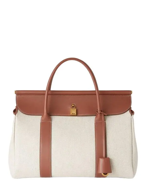 Loro Piana Loom Bag L32 Handbag - White