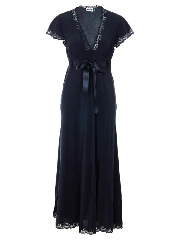 Rixo V-neck Marlice Dress - Black