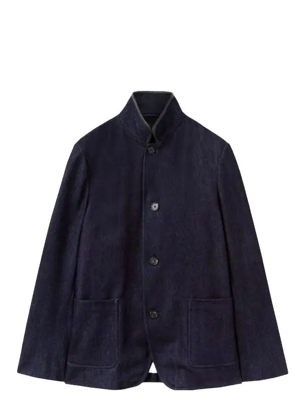 Loro Piana Long Sleeved Button-up Jacket - Black