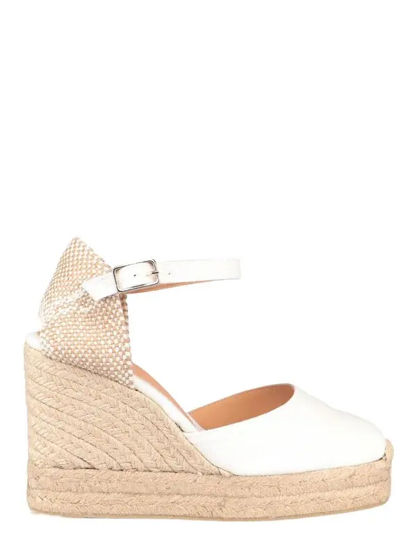 CastaÑer Woven Wedge-heel Espadrilles - Nude