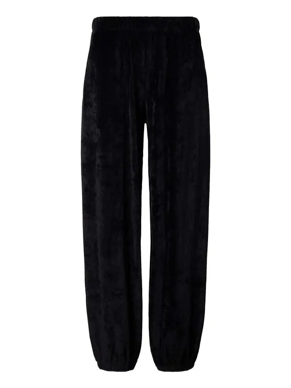 Suzie Kondi Paxos Velour Tapered Track Pants - Black