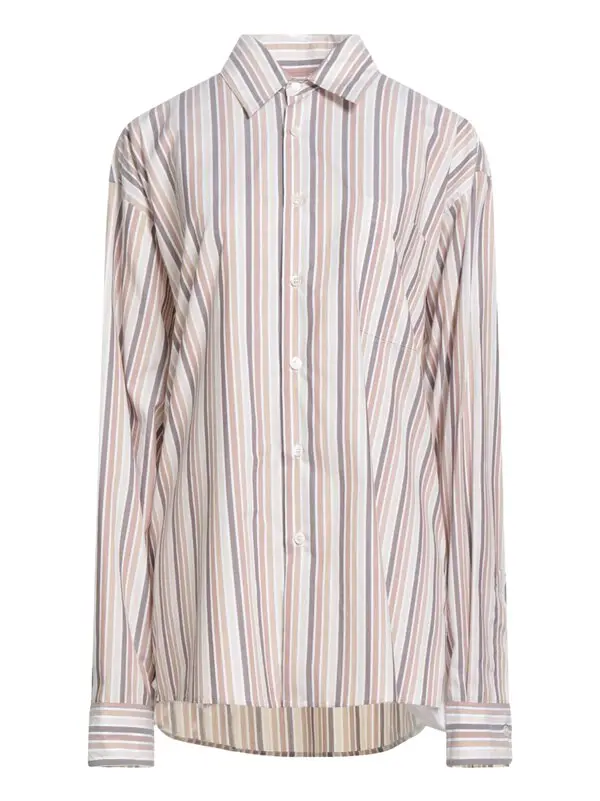 Marni Loose-fitting Striped Shirt - Beige