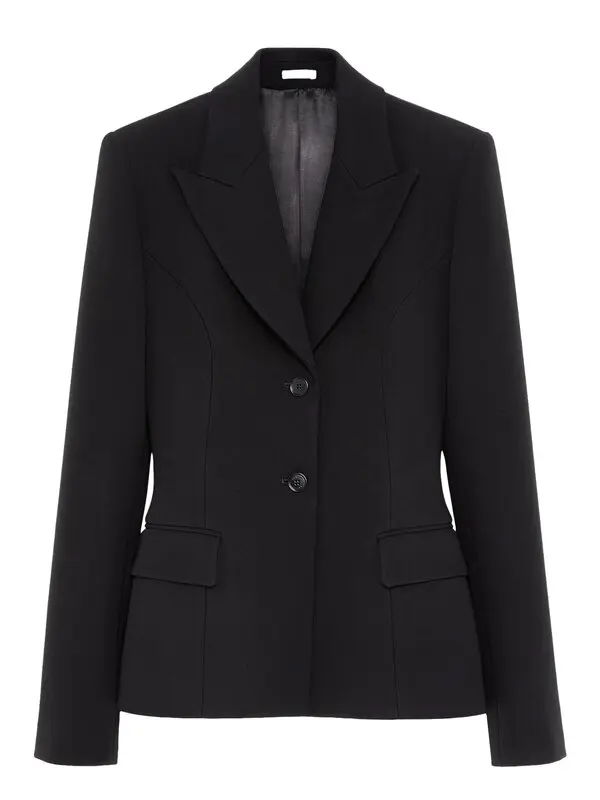 Alexander McQueen Crepe Single-breasted Jacket - Black