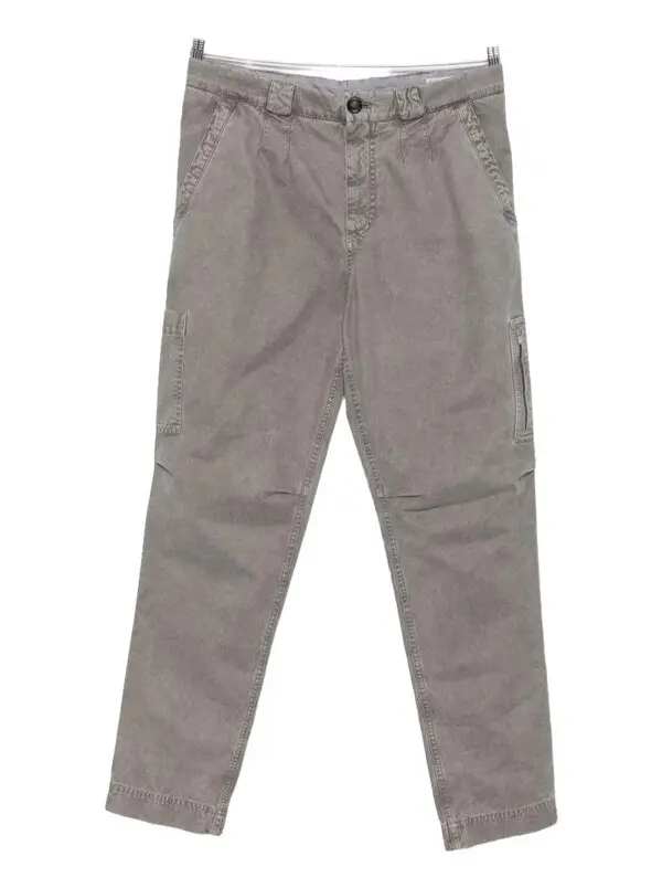 Brunello Cucinelli Zip-pocket Cargo Pants - Grey