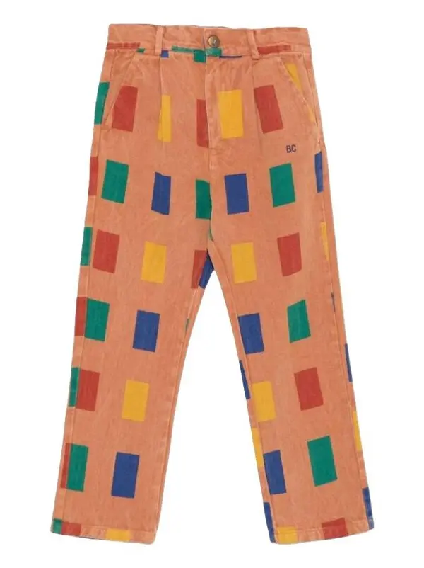 BOBO CHOSES Color Game Patterned Chinos - Brown