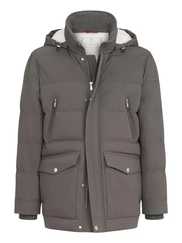 Brunello Cucinelli Down Padded Jacket - Grey