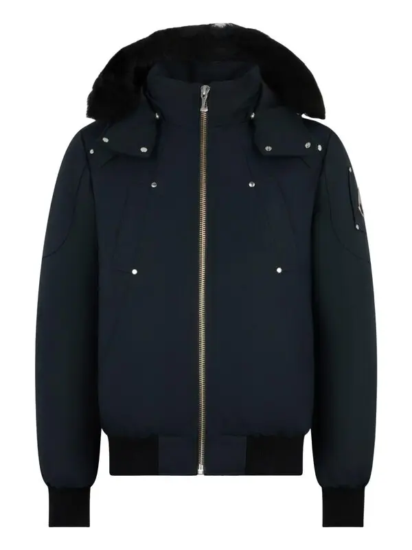Moose Knuckles Zip-up Bomber Jacket - Black