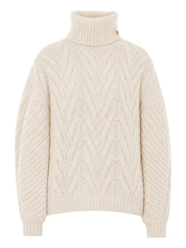 Elisabetta Franchi Cable-knit Turtleneck Jumper - No