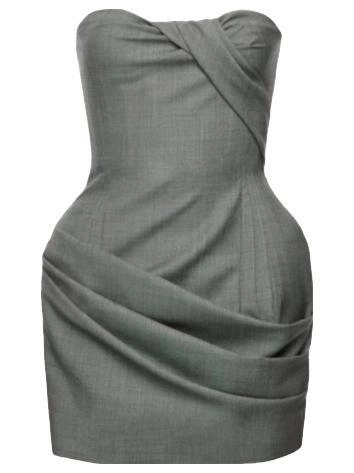 Magda Butrym Twisted Midi Dress - Grey