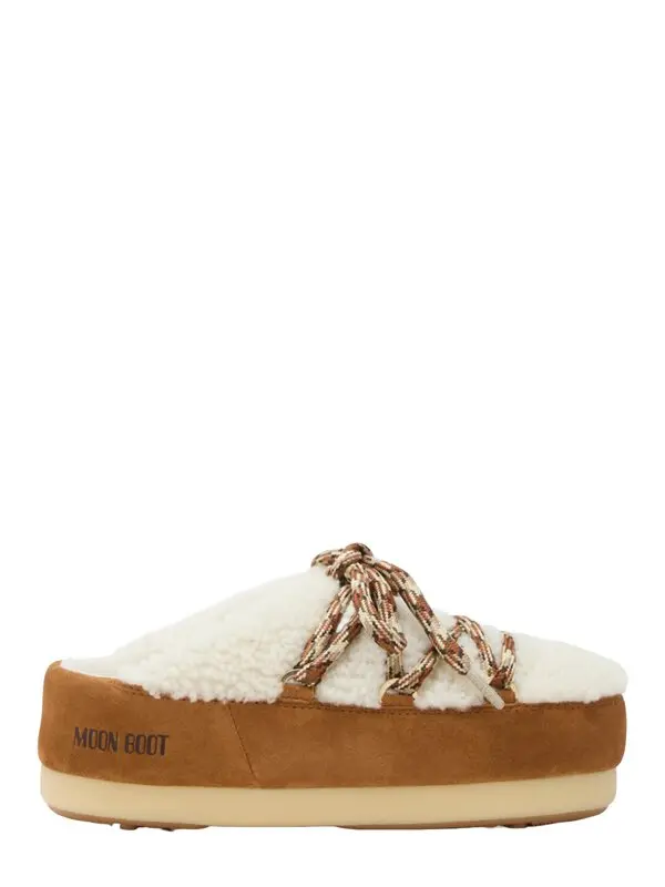 Moon Boot Evx Lace-up Slippers - Brown