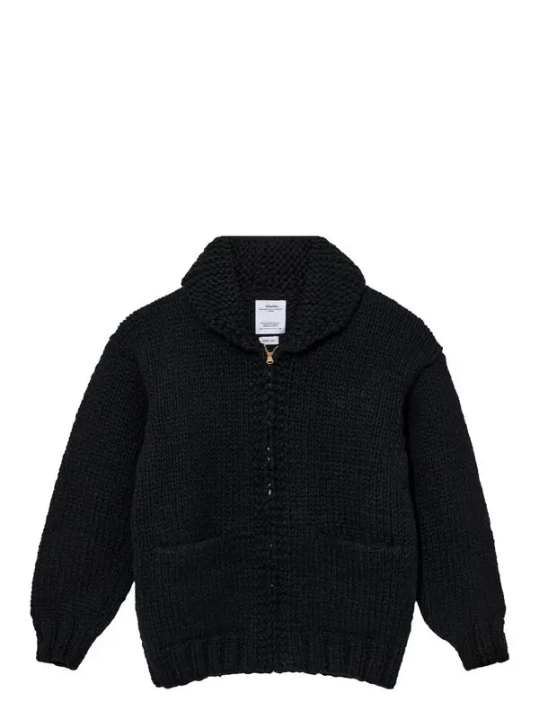 Visvim Zippered Knit Cardigan - Black