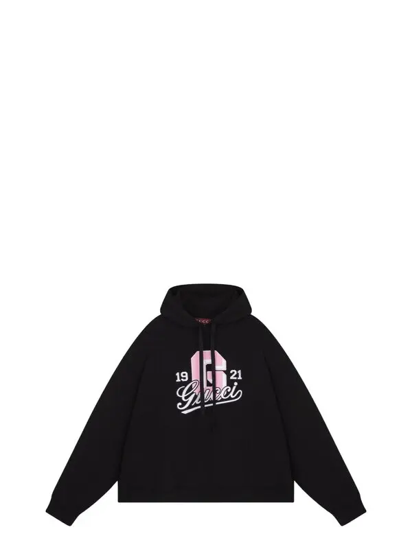 Gucci Drawstring-hood Sweatshirt - Black