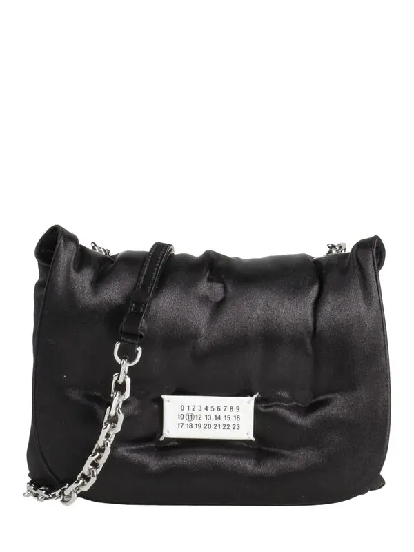 MAISON MARGIELA Small Satin Crossbody Bag - Black