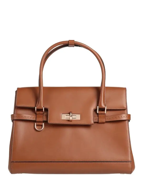 Max Mara Large Solid-color Tote Bag - Brown