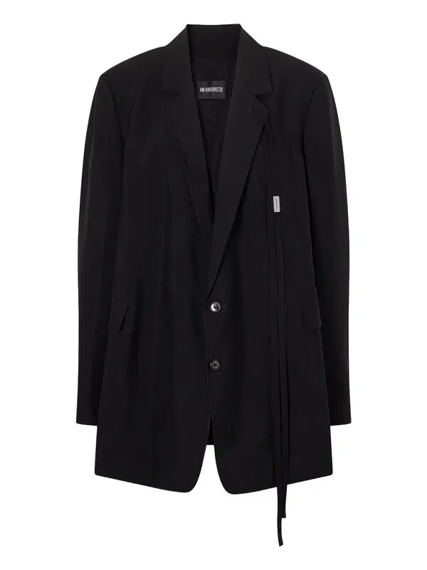 ANN DEMEULEMEESTER Agnes Crepe Blazer - Black