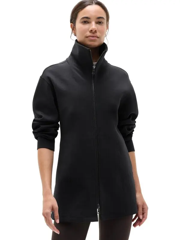 Athleta Form Knit Seamed Full Zip - Black