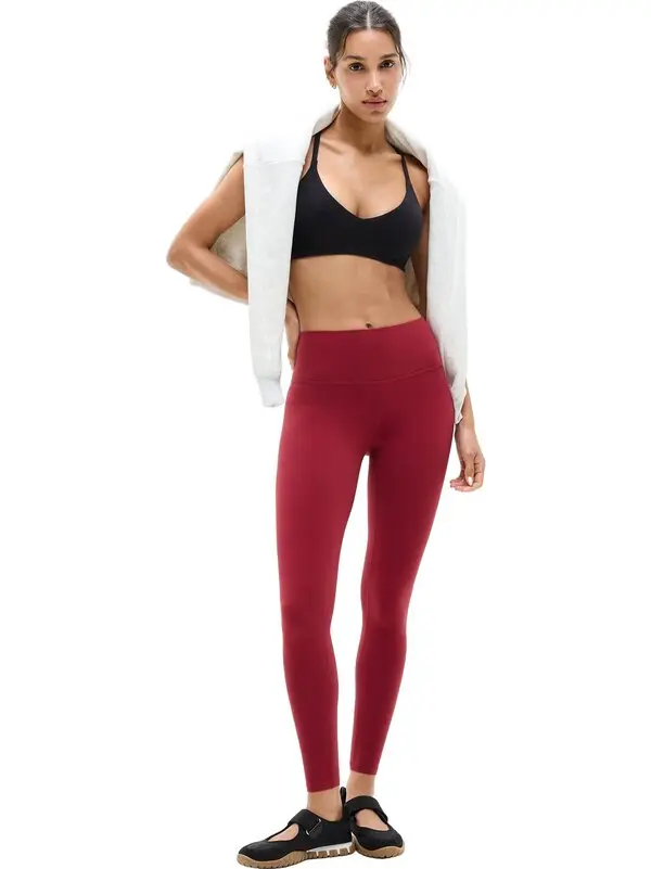 Athleta Salutation High Rise Legging - Decadent Red