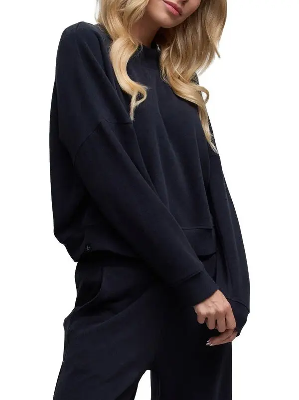 Barefoot Dreams Brushed Fleece Pullover - Black