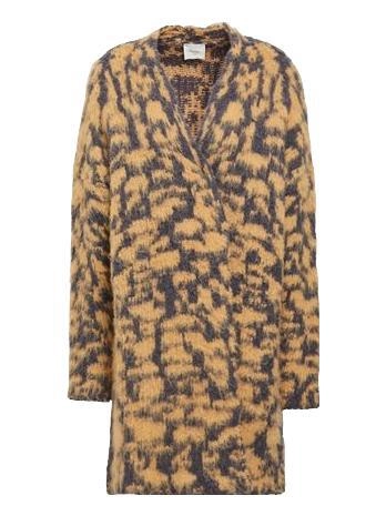 ALYSI Cardigan Size Virgin Wool, Alpaca Wool, Polyamide - Brown