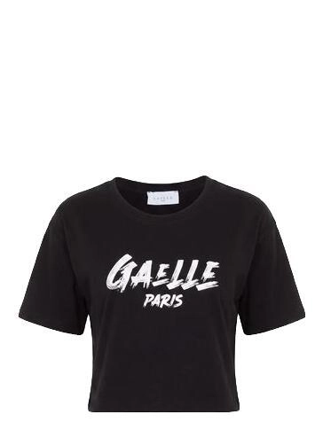GAELLE PARIS T-shirt Size Cotton, Elastane - Black