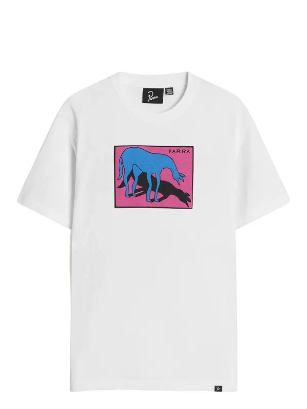 PARRA Sad Horse T-shirt - White