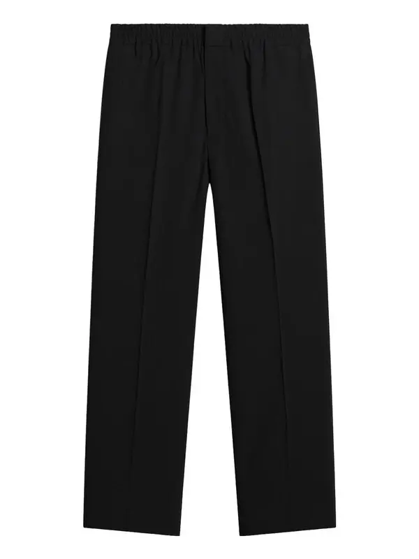 AMI Paris Wool Elasticated Trousers - Black