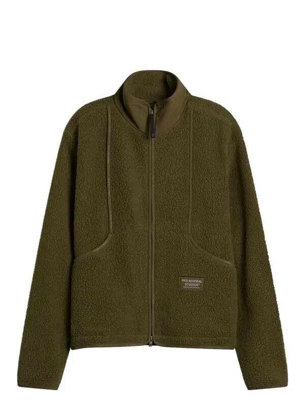 PAS NORMAL STUDIOS Off-race Pile Fleece Jacket - Deep Olive