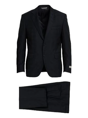Canali Suit Size Wool - Navy
