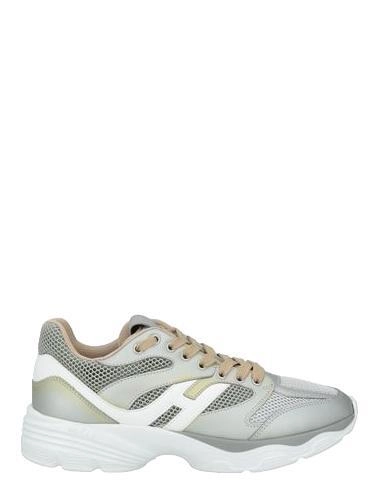 Hogan Sneakers Size Leather, Textile Fibers - Grey