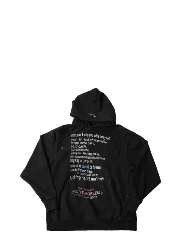 PRAYING Habit Pouch-pocket Hoodie - Black