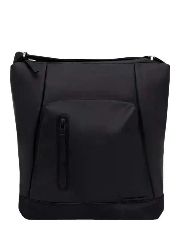 Rains Otaru Zip-pocket Matte-finish Backpack - Black