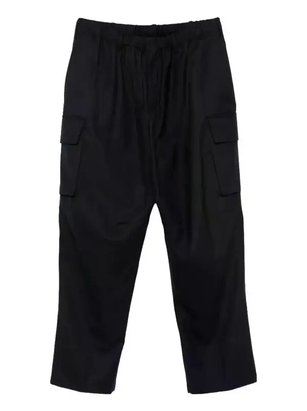 LARDINI Internal-drawstring Cargo Pants - Blue