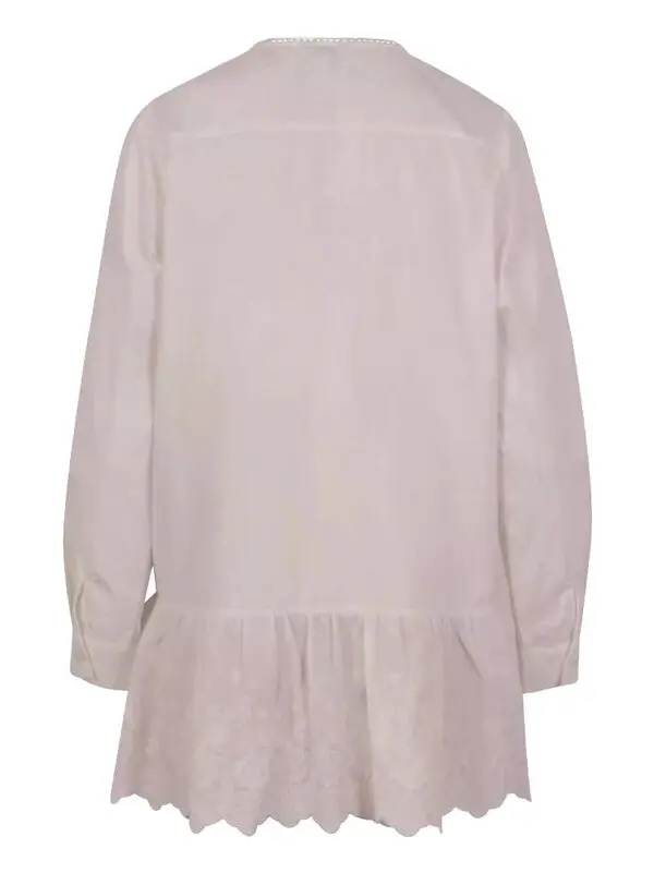 JOVONNA Mireya Broderie-anglaise Ruffled Blouse - White