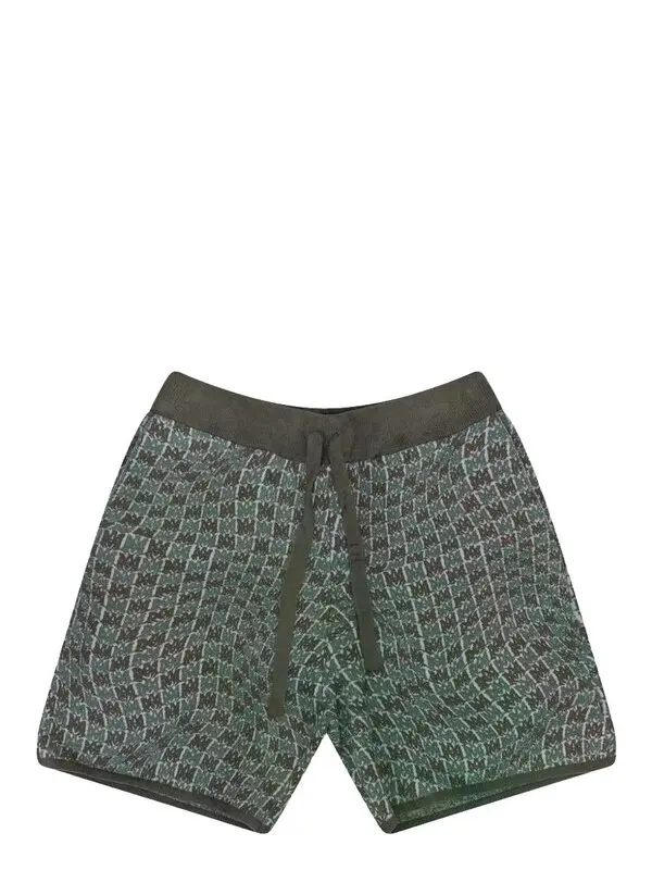 Amiri Ma Swirl Drawstring Shorts - Green
