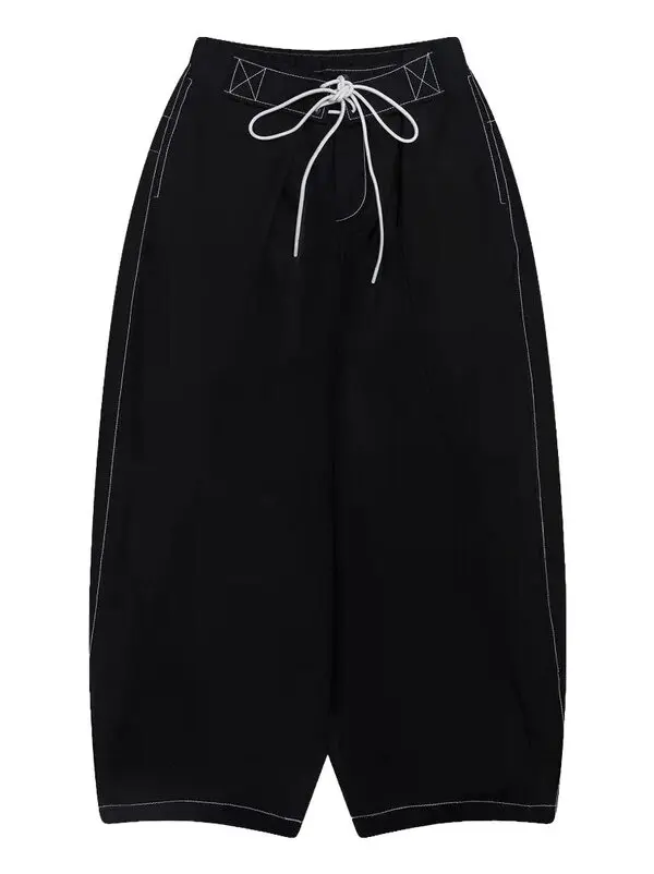 NAMESAKE Folding Wide Swim Wool Trousers - Black