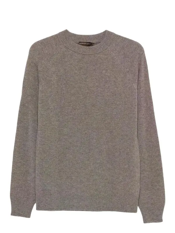 FILIPPO DE LAURENTIIS Long-sleeve Ribbed Sweater - Grey