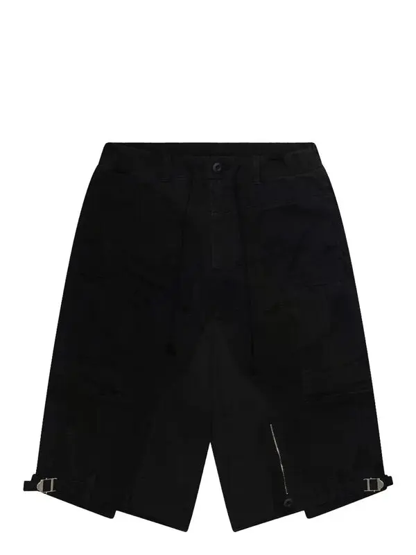 PROTOCOL INDEX Upside Elastic-waistband Cargo Shorts - Black