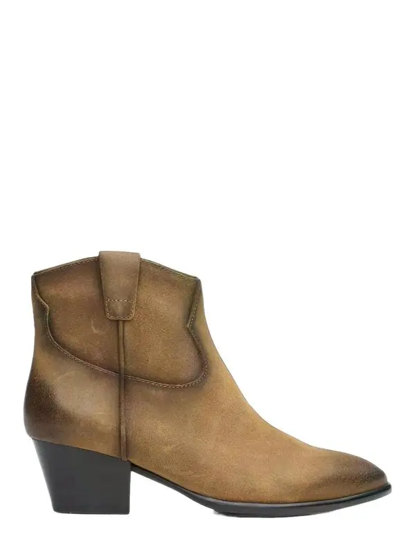 Ash Fame Faded-effect Ankle Cowboy Boots - Neutrals